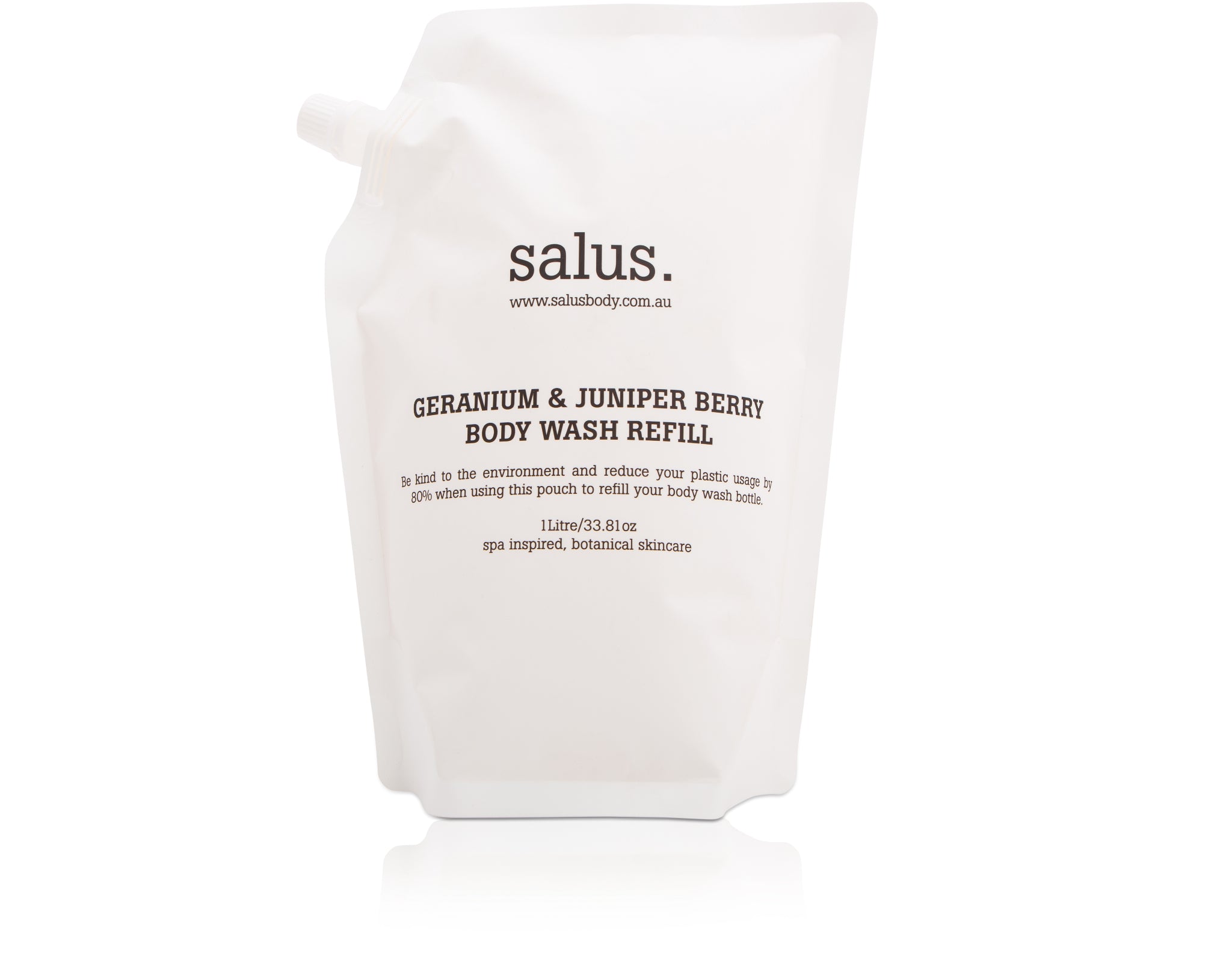 Geranium & Juniper Berry Body Wash Refill 1 Litre – Salus Body