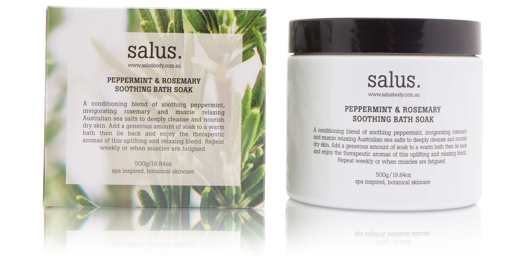 Peppermint & Rosemary Soothing Bath Soak – Salus Body